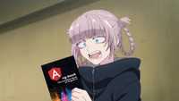 Filename: Nazuna Nanakusa Holding Haskell Book At Night